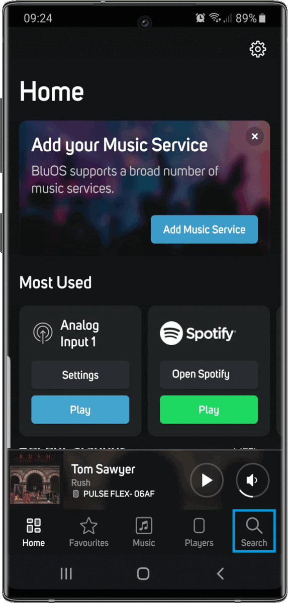 How to search for a song or track on the BluOS Controller App? – The BluOS Support Crew